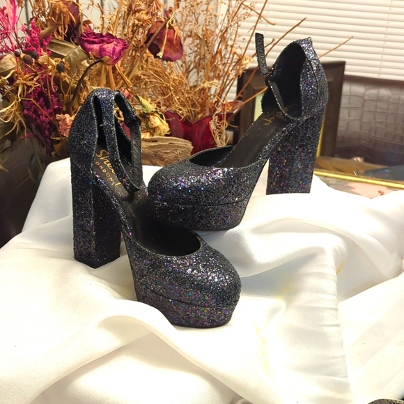 Shellys London | Shoes | Shellys London Blue Purple Sparkle | Poshmark